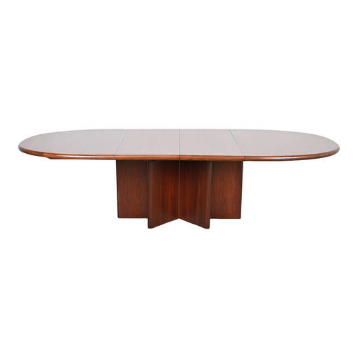 Danish Modern Rosewood Pedestal Extension Dining Table By Ansager ...