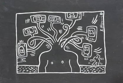 Keith Haring Unfinished Painting, 1989