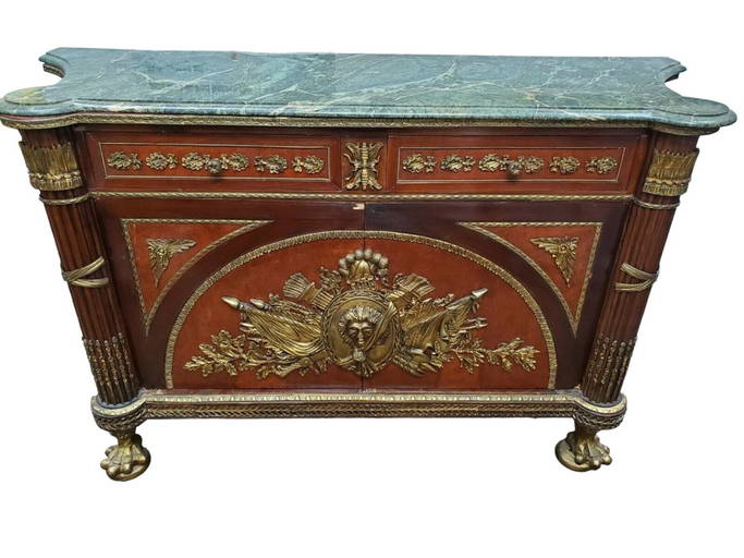 Exceptional French Rococo Bronze Mounted Commode