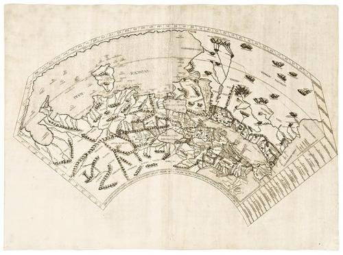 Ptolemaeus Ptolemy. World Map. 1478 Or 1490