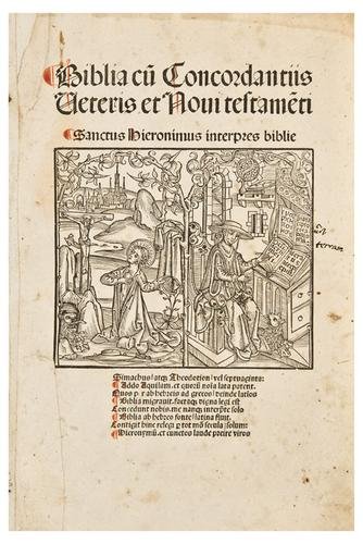 Bible, In Latin. Biblia Cum Concordantiis Veteris