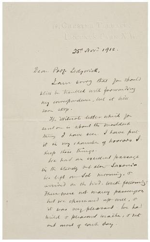 Ramsay, Sir William (scottish Chemist). Autograph