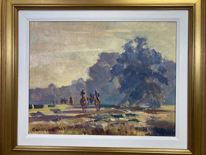 Alec Head Gallop At Deauville Oil On Canvas, Site