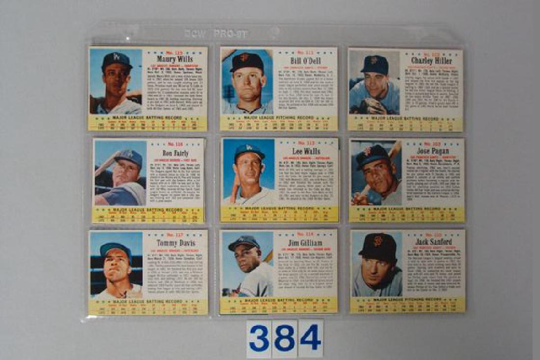(50 DIFFERENT) 1963 POST CEREAL BASEBALL CARDS #102 TO