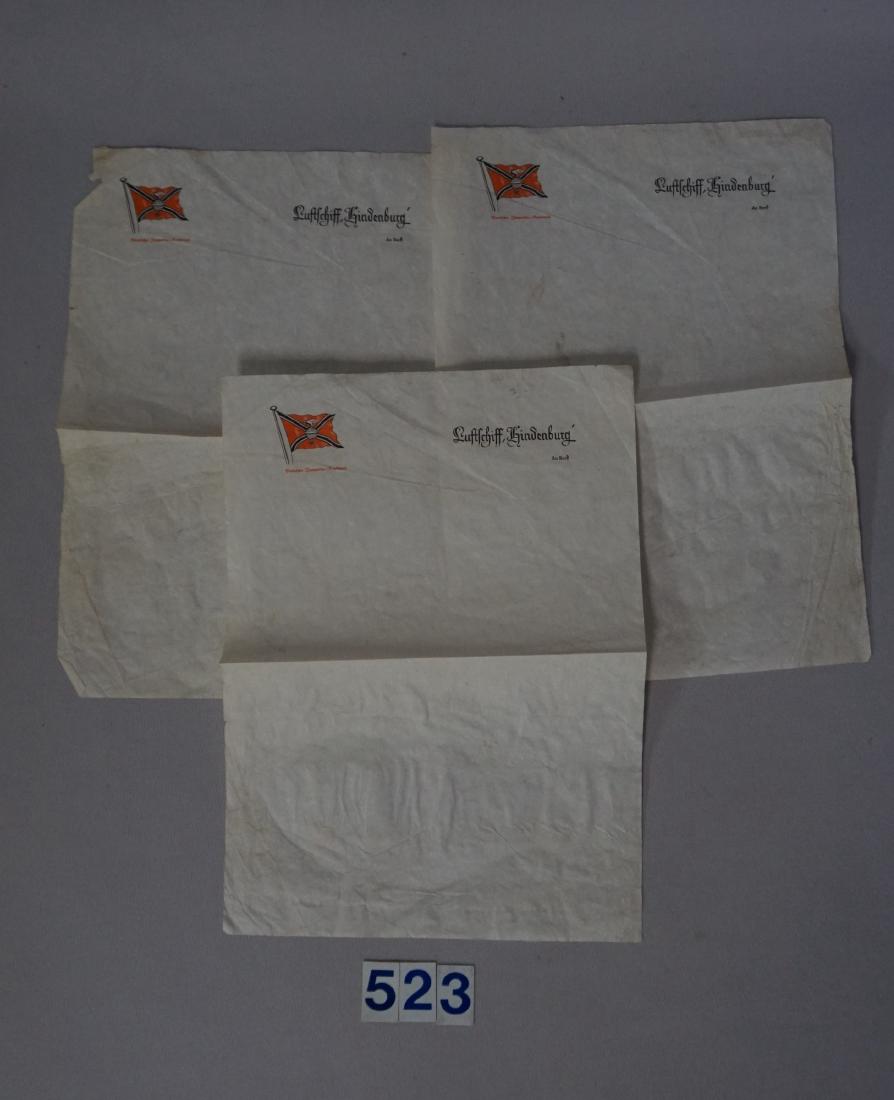 (3) UNUSED LETTERS WITH HINDENBURG