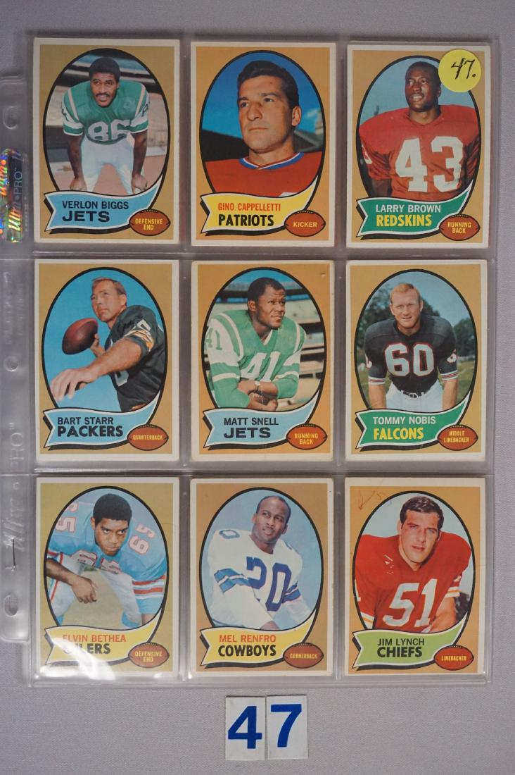(34) 1970 Topps Football Cards