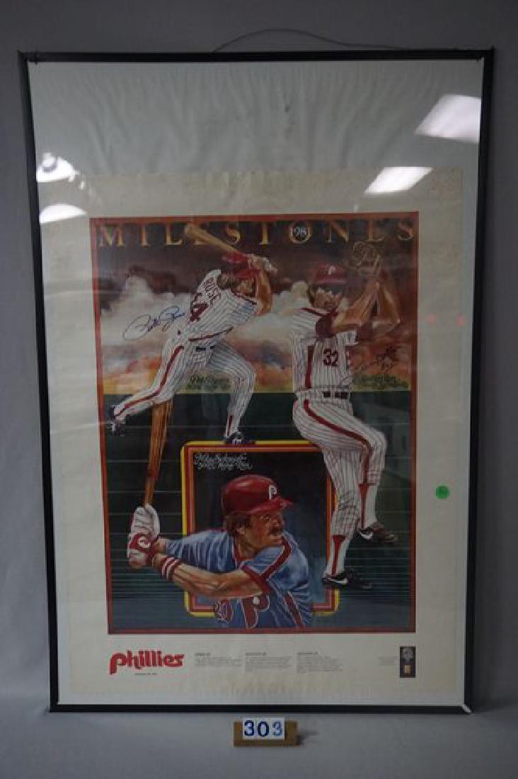 PHILLIES 1981 MILESTONES POSTER