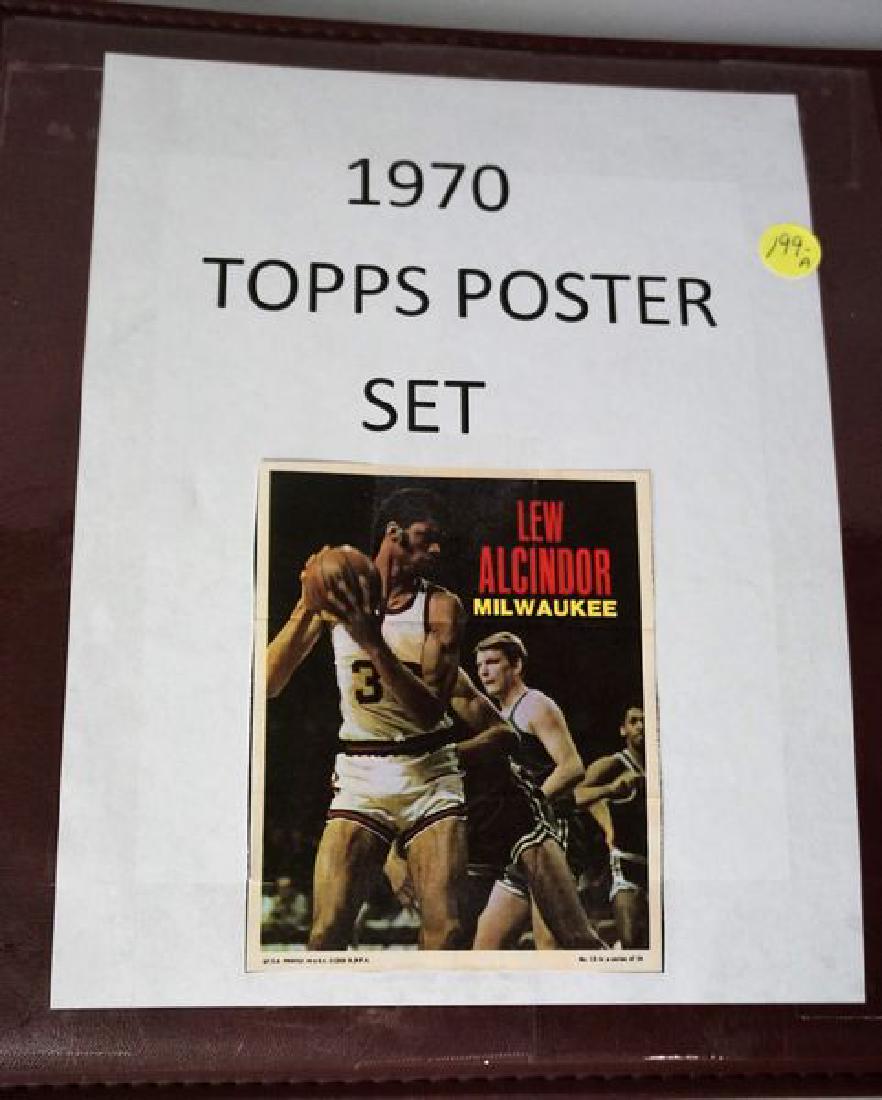1970 TOPPS NBA BASKETBALL POSTER SET