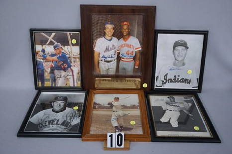 Four Autographed Photos Of Bob Feller, Duke Snyder
