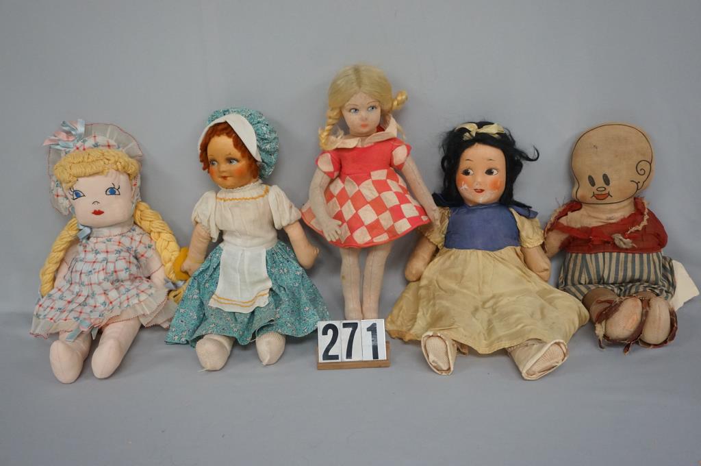 (5) Assorted As Found Dolls: