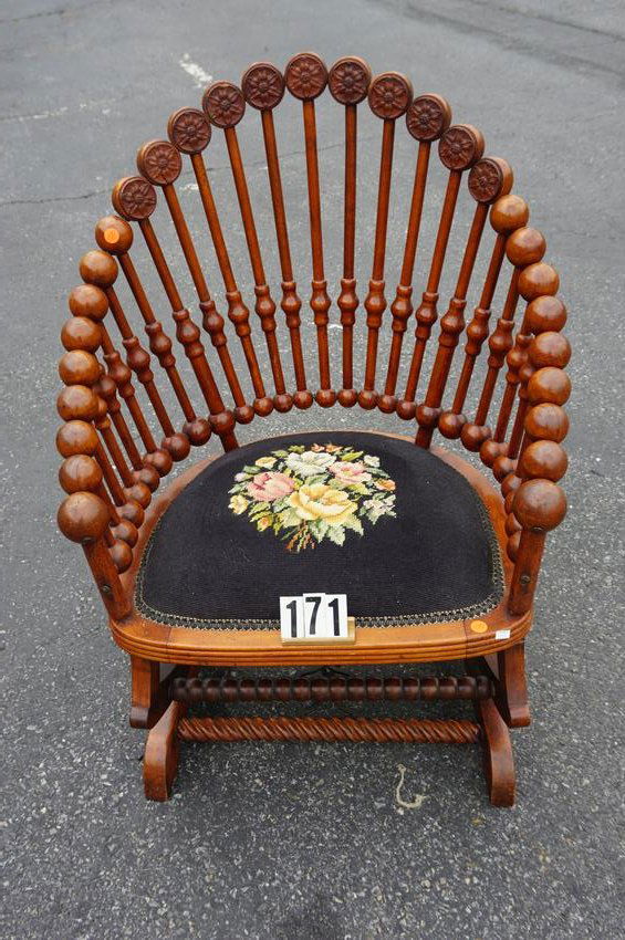 GEORGE JACOB HUNZINGER MAHOGANY PLATFORM ROCKER - Feb 22, 2020 | Dotta ...