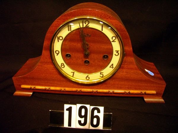 Welby Mahogany Mantle Clock Made In Germany