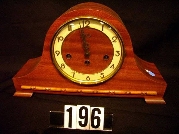 Welby Mahogany Mantle Clock Made In Germany