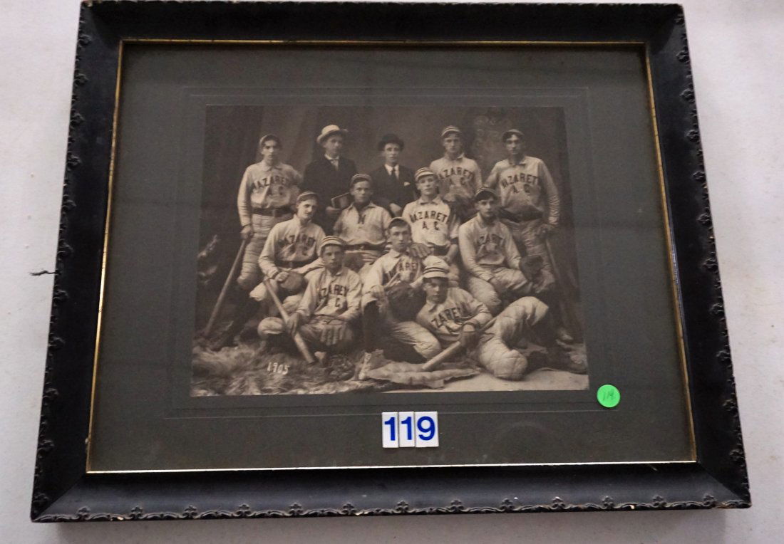 ORIGINAL 1905 BASEBALL TEAM (STUDIO) PHOTO: - Mar 07, 2020 | Dotta ...
