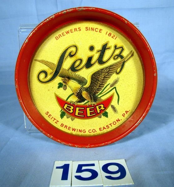 159: 4 1/4" SEITZ BEER BREWING CO. EASTON, PA TIP TRAY