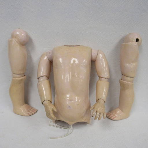 Large Composition Doll Body 27 In.: