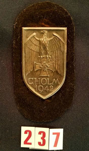 Ultra Rare German W.w. Ii 'cholm Shield'