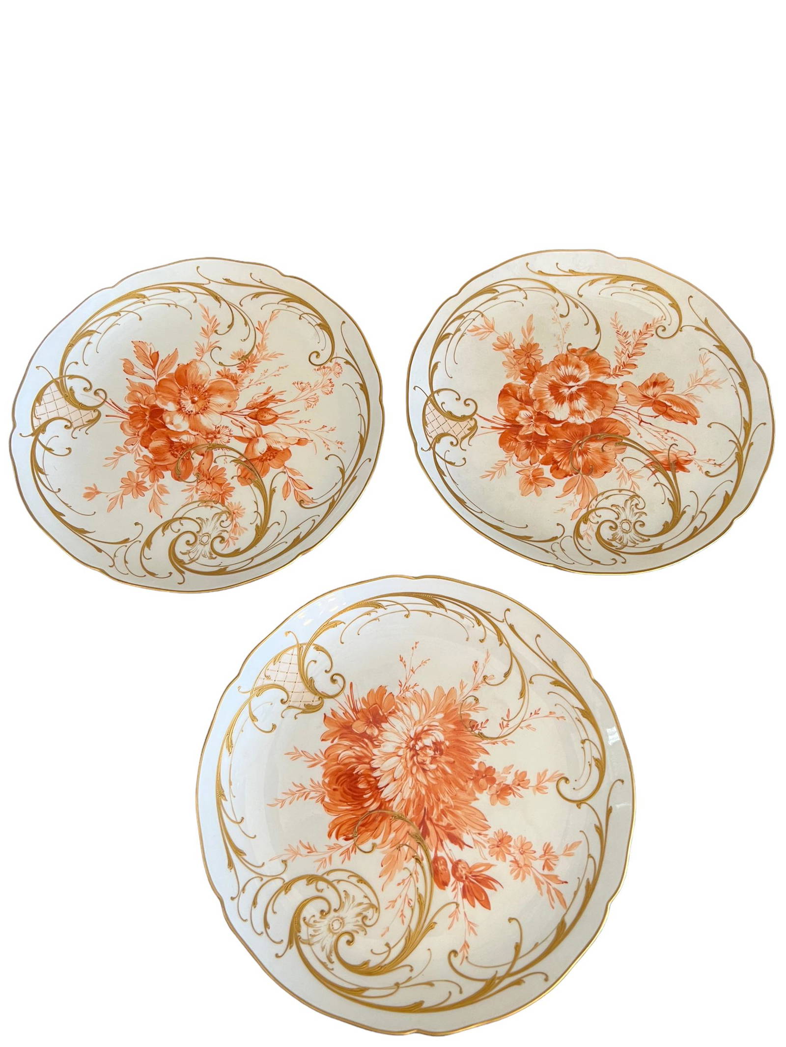 Three 19th Century Kpm Porcelain Plates Auction