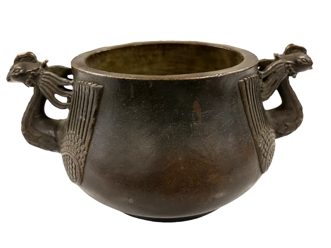 Chinese Bronze Censor Auction