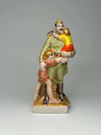 Rare Vintage Soviet Porcelain Wwii Figurine Â€œred Army Savior ...