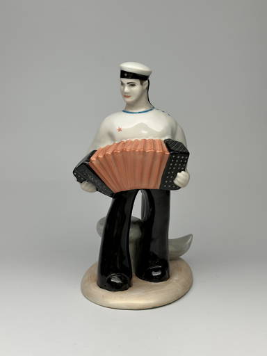 Rare Vintage Soviet Porcelain Wwii Figurine "sailor Playing The ...