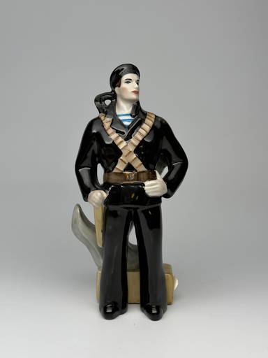 Rare Vintage Soviet Porcelain Wwii Figurine "the Revolutionary Sailor ...