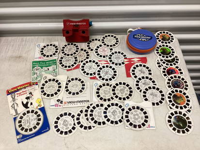 Gaf Vintage View Master & 85+ Vintage Rare Reels