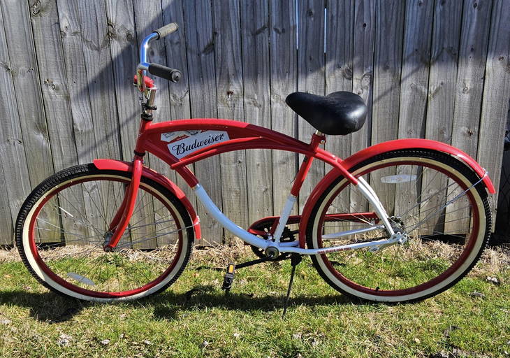 Retro Budweiser Beer Promotional Bike
