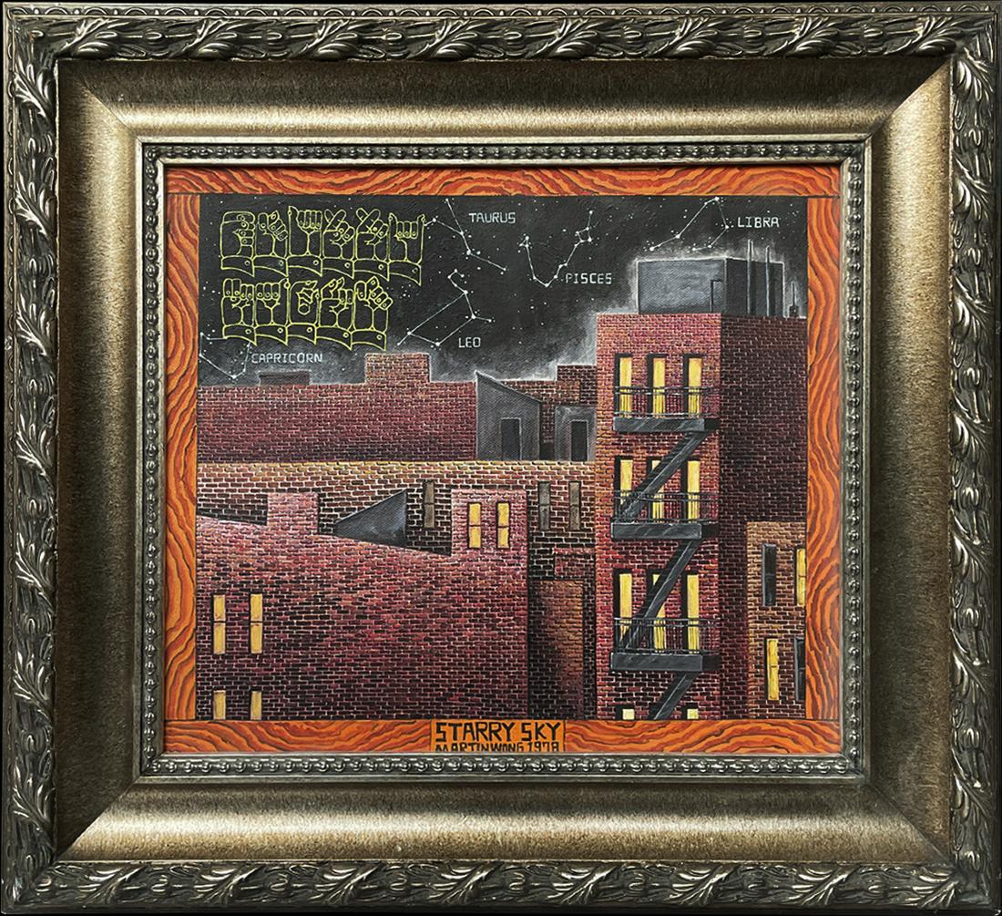 Martin Wong 1946-1999 Chinese-american Acrylic Painting On Canvas Auction