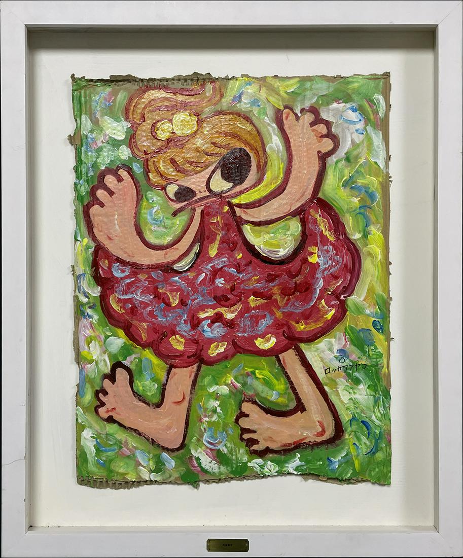 Ayako Rokkaku B.1982 Japanese Acrylic Painting On Cartonboard Auction