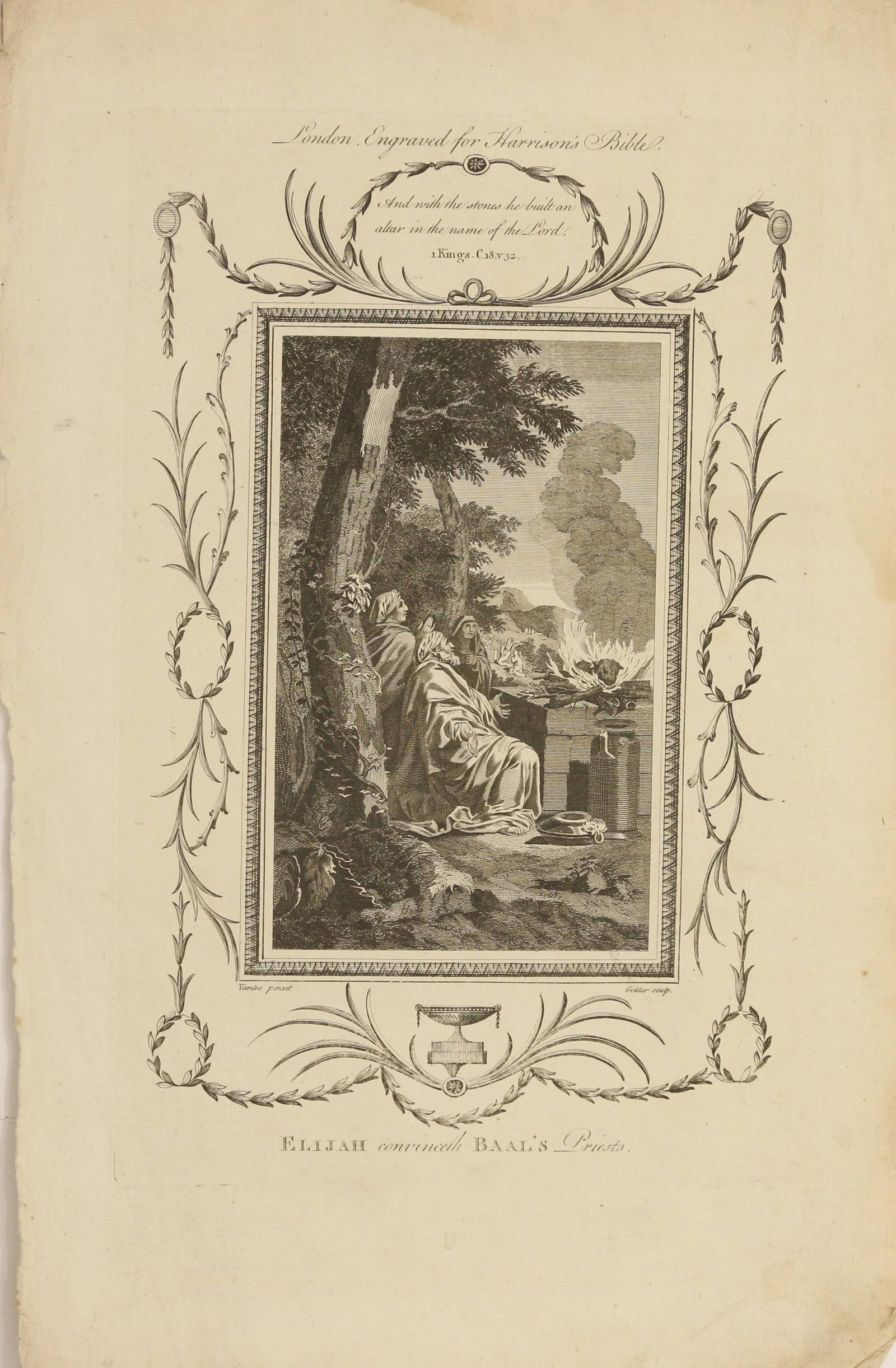 Van Loo, Charles Andre (1705-1765), Elijah Convinceth Baal's Priests ...