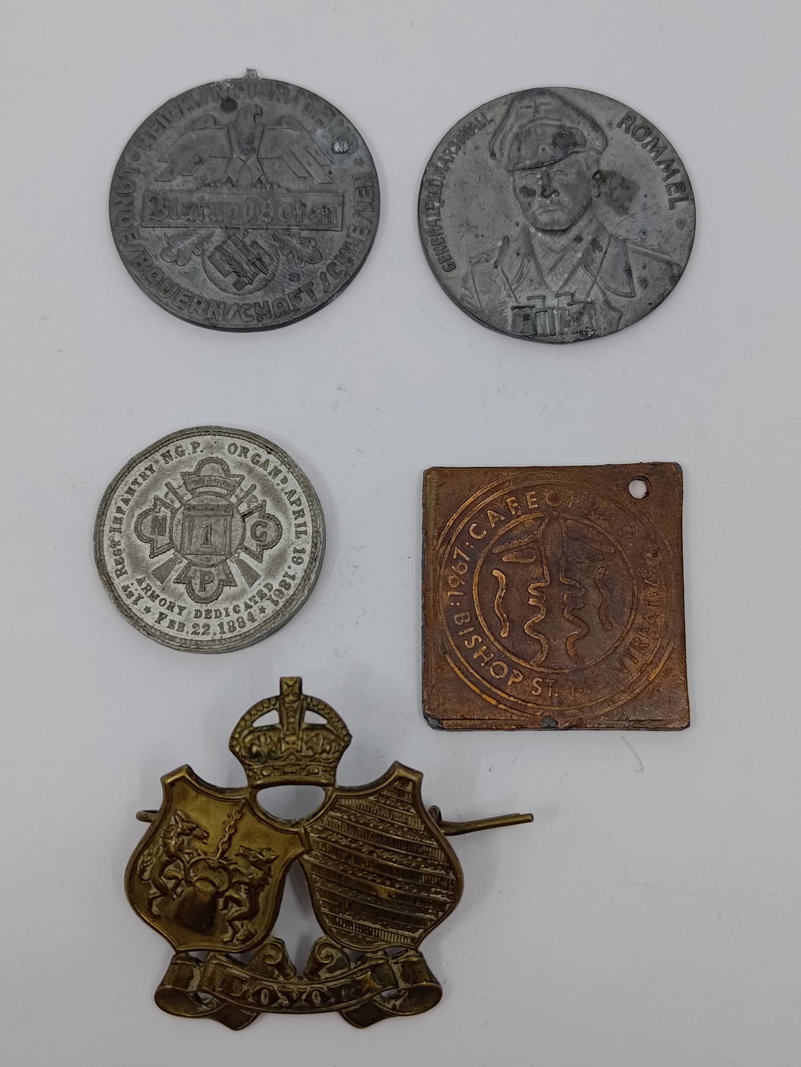 Set Of 5 Token And Badge Auction