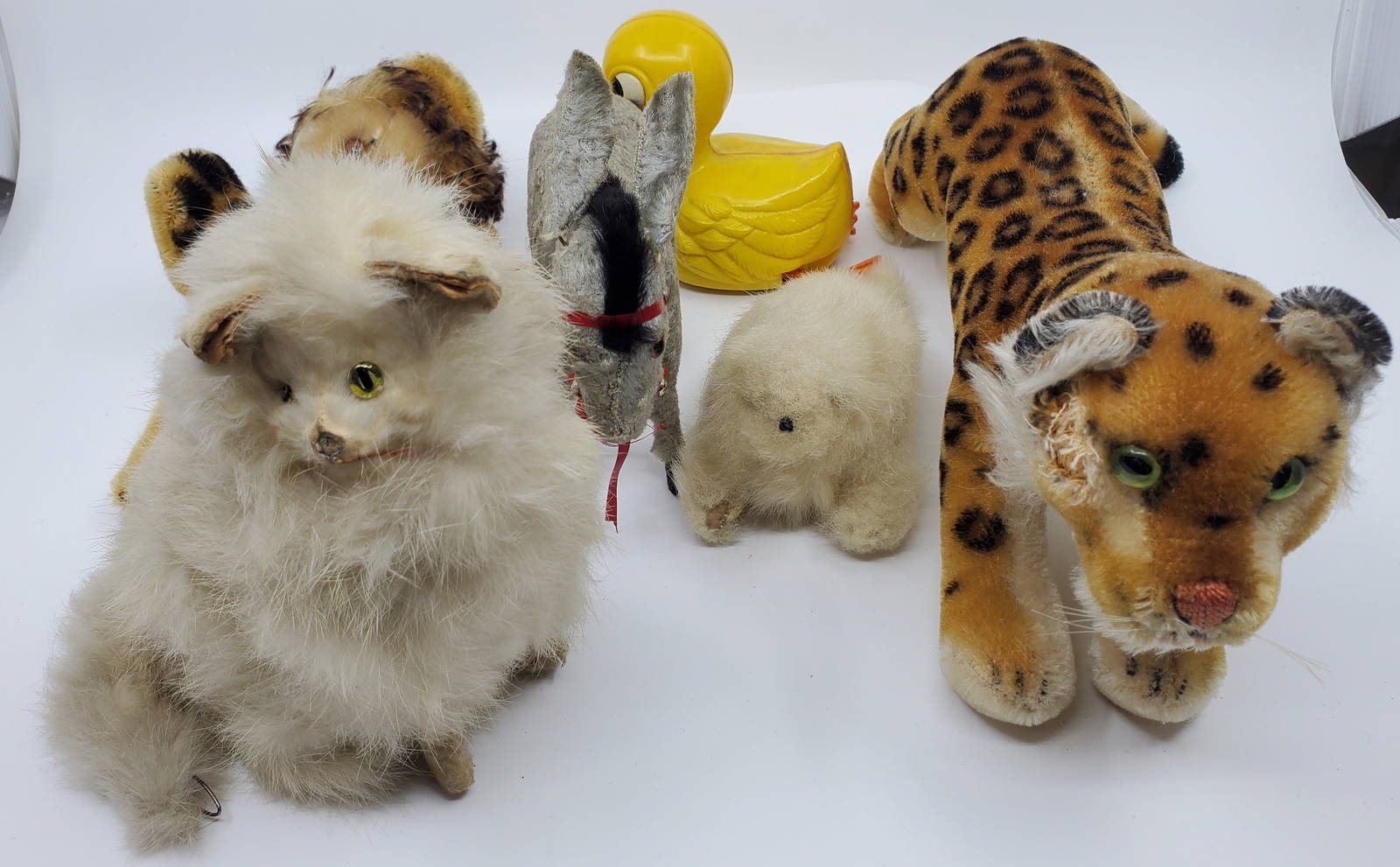 Set Of Six Antique Stuffed Animals And Toys Auction