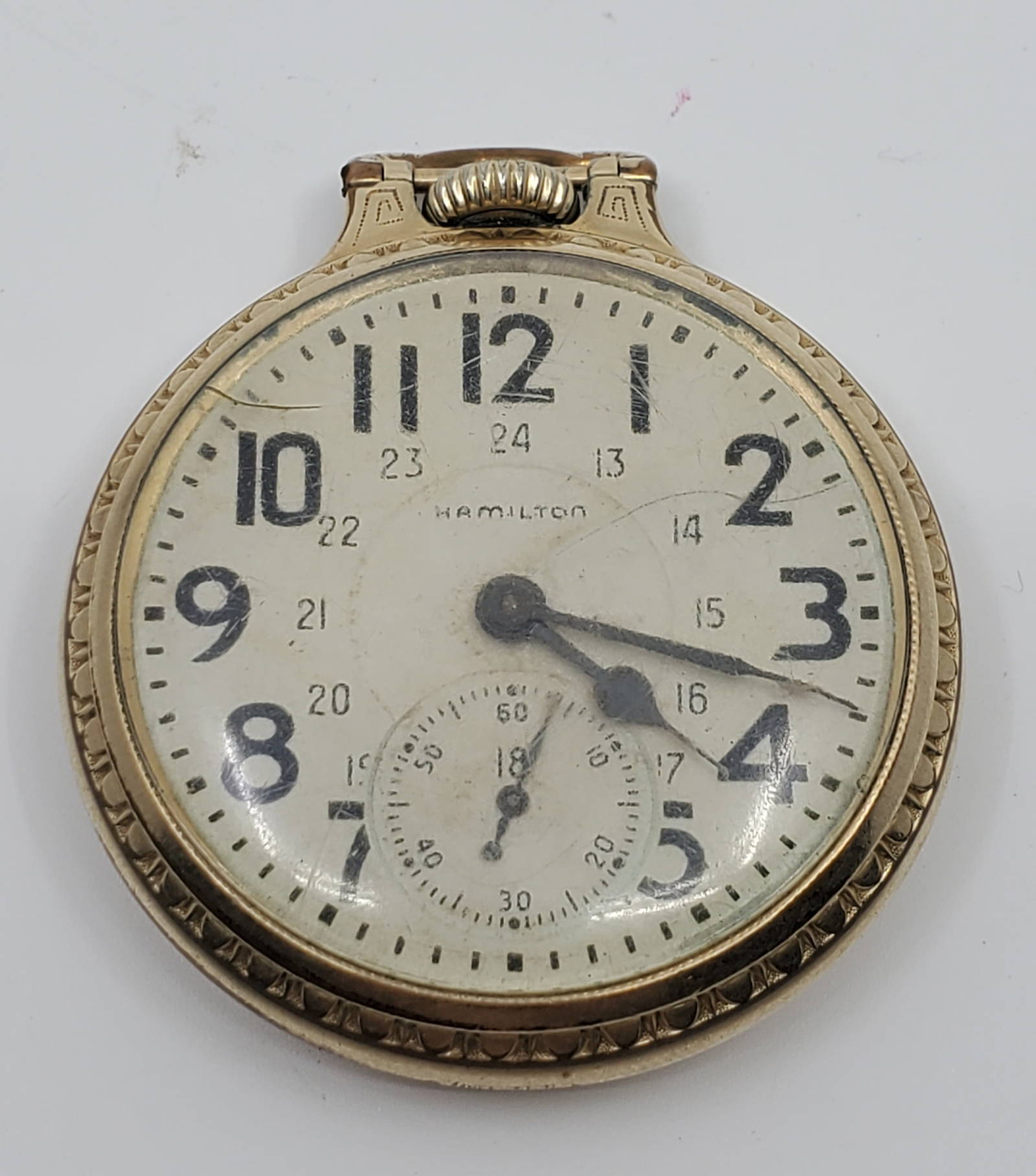 Hamilton 992b 21j Gf Pocket Watch, C. 1953 Auction