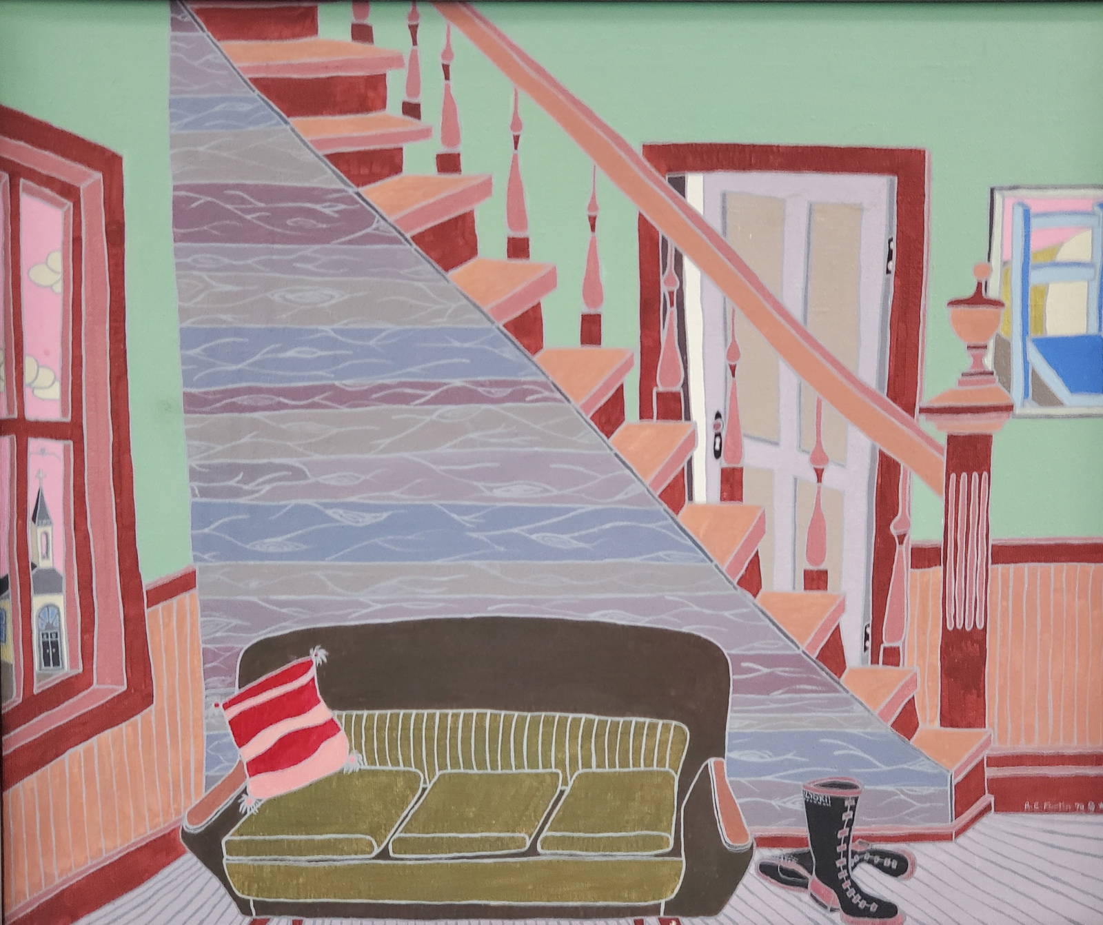 Fortin, Robert-emile (1945-2004) Canadian, Chez Nous A Buckingham (1979) Auction