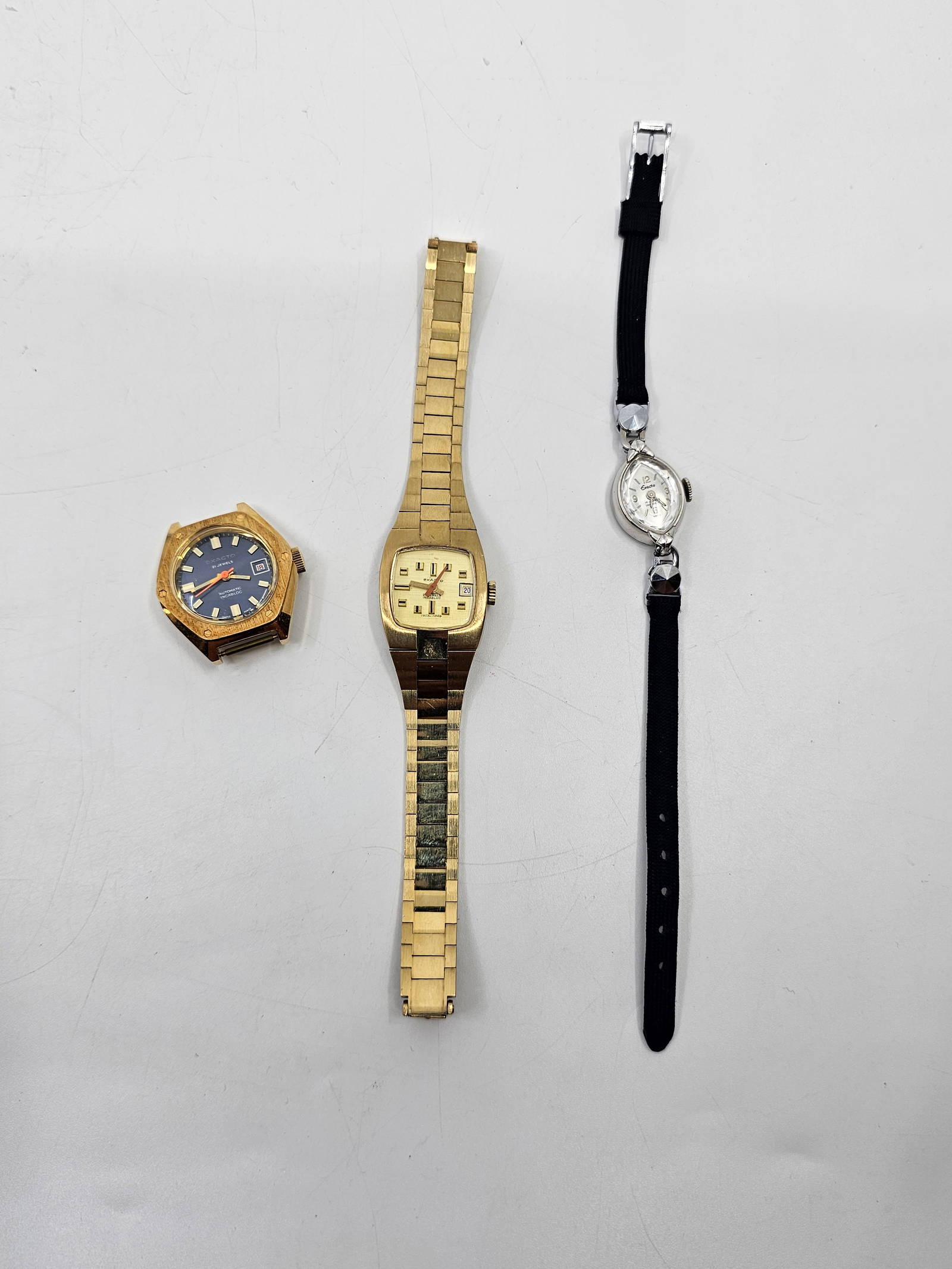 Exacto Swiss 3 Ladies Mechanical Watches Auction