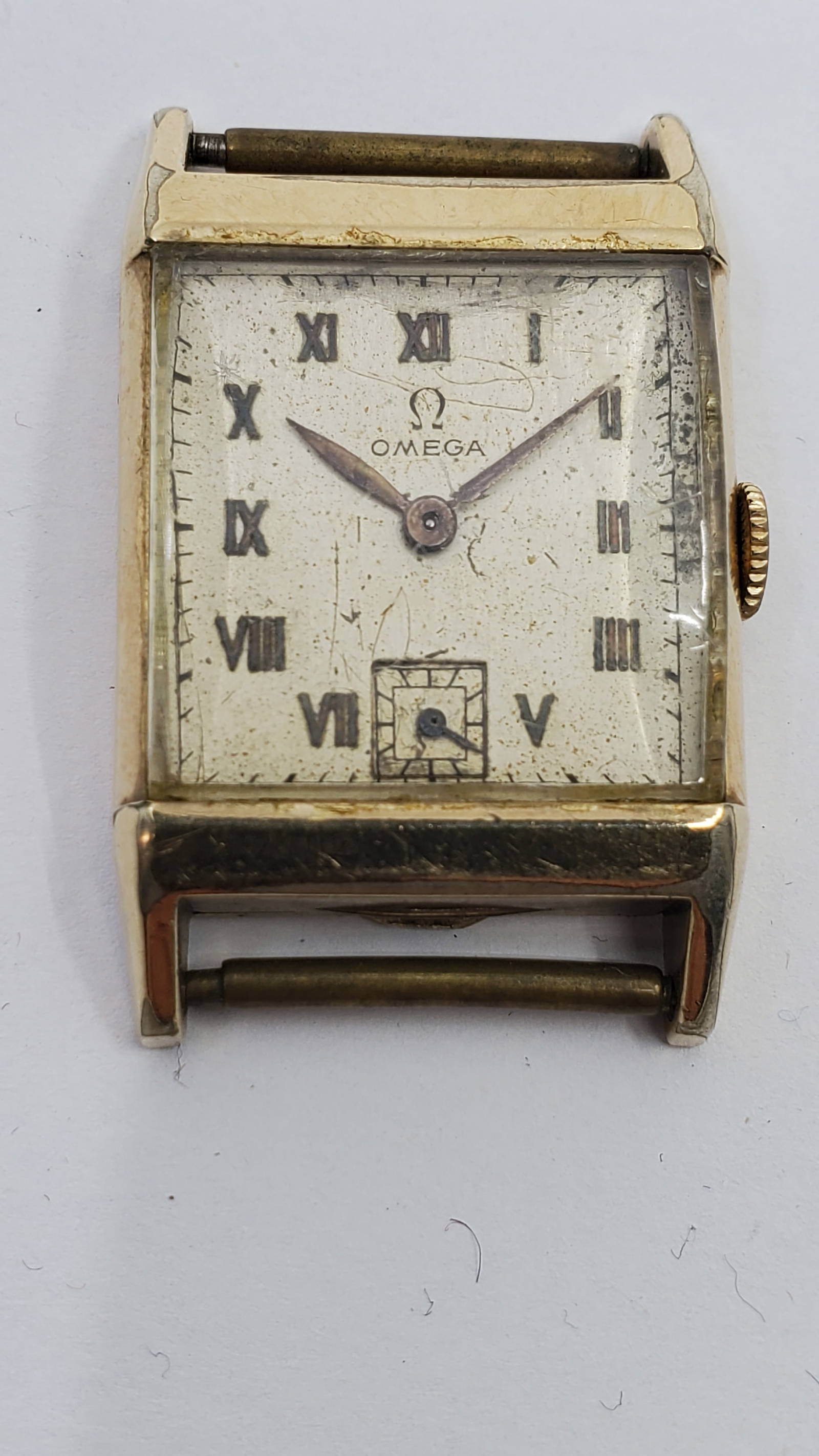 Square Omega Watch 1940's 17j Auction