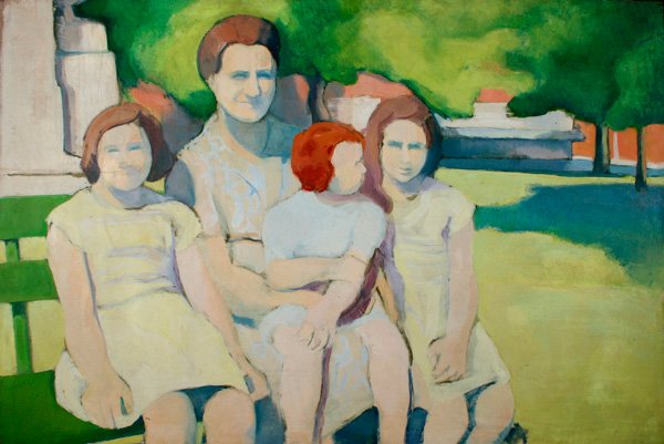 Edith Neff, Mother And Children