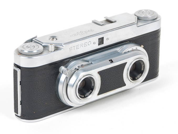 Wirgin Stereo Roll Film Camera With Steinheil Lenses