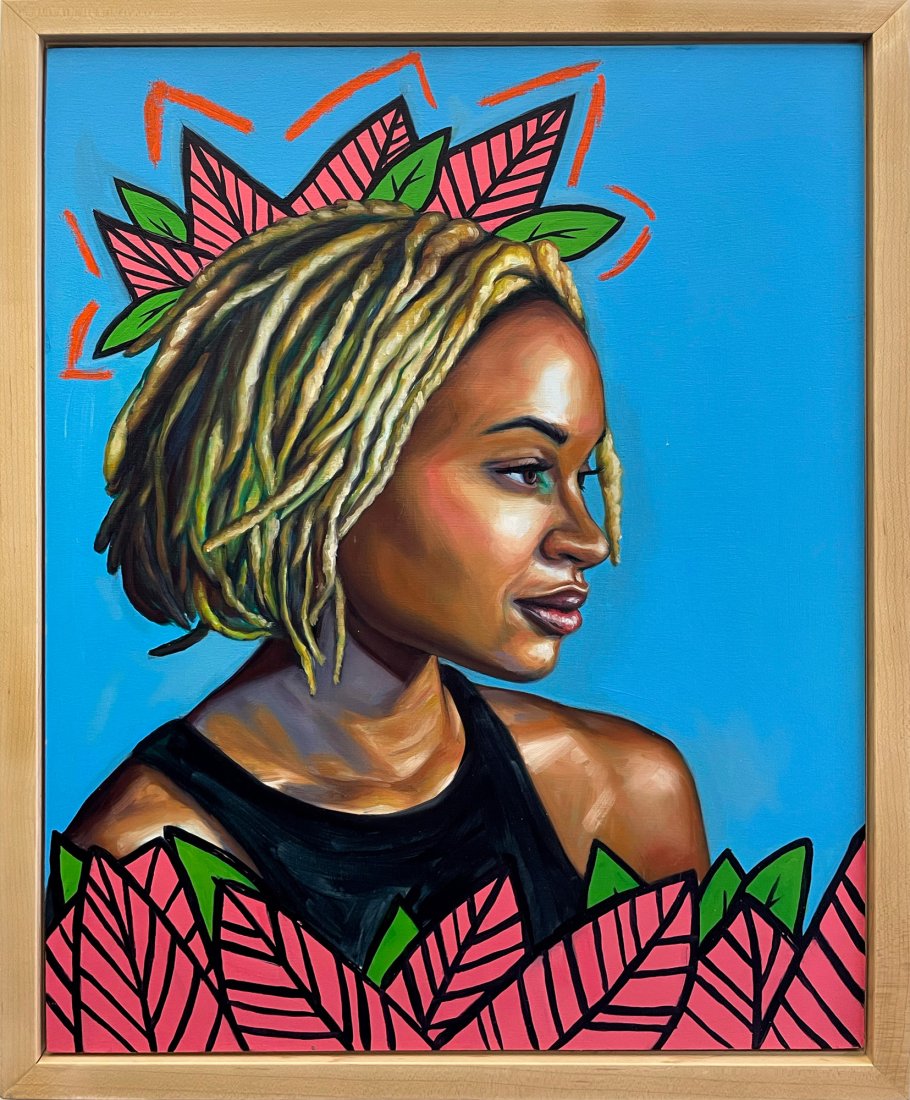 Tabitha Whitley, Oil And Acrylic On Panel, The Crown Auction