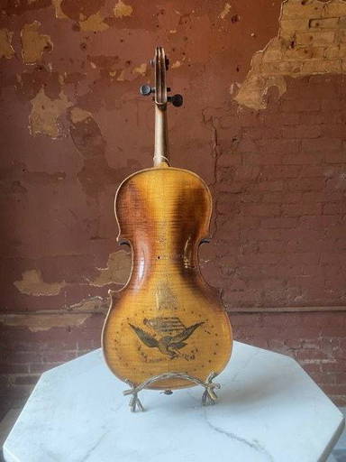 Historic Americana Folk Art Mid 19th Century Violin