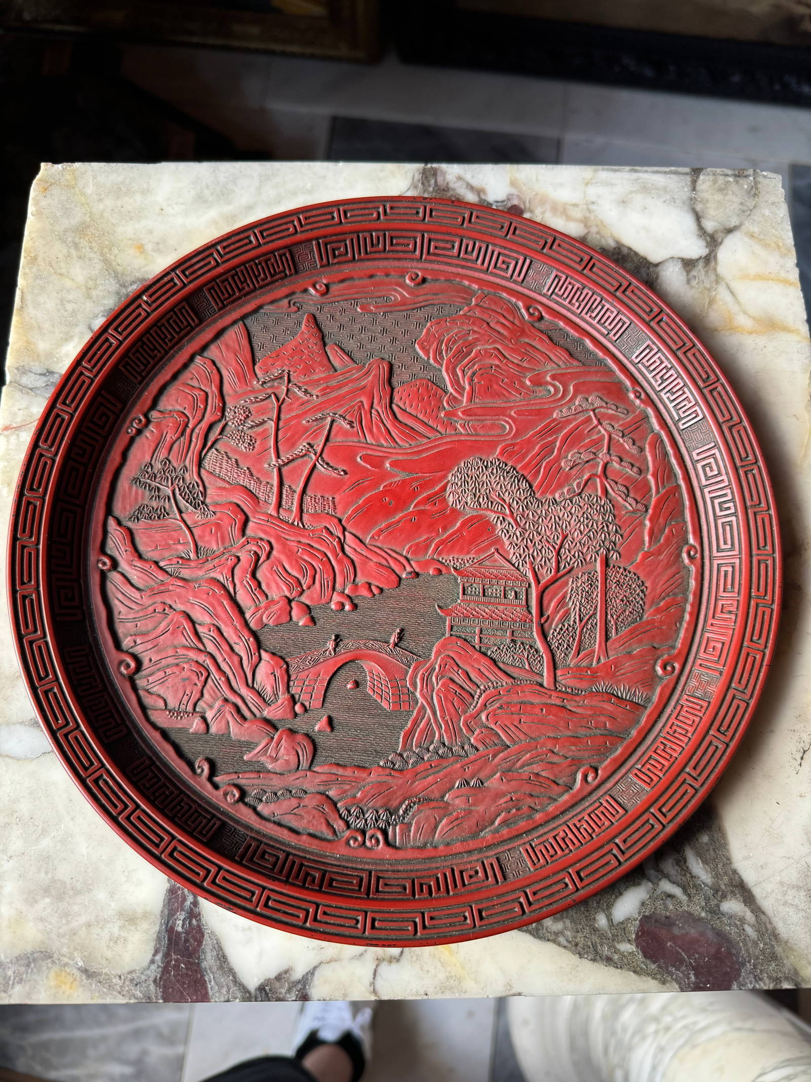 Chinese Or Japanese Edo Period? Qing Dynasty? Tray Auction