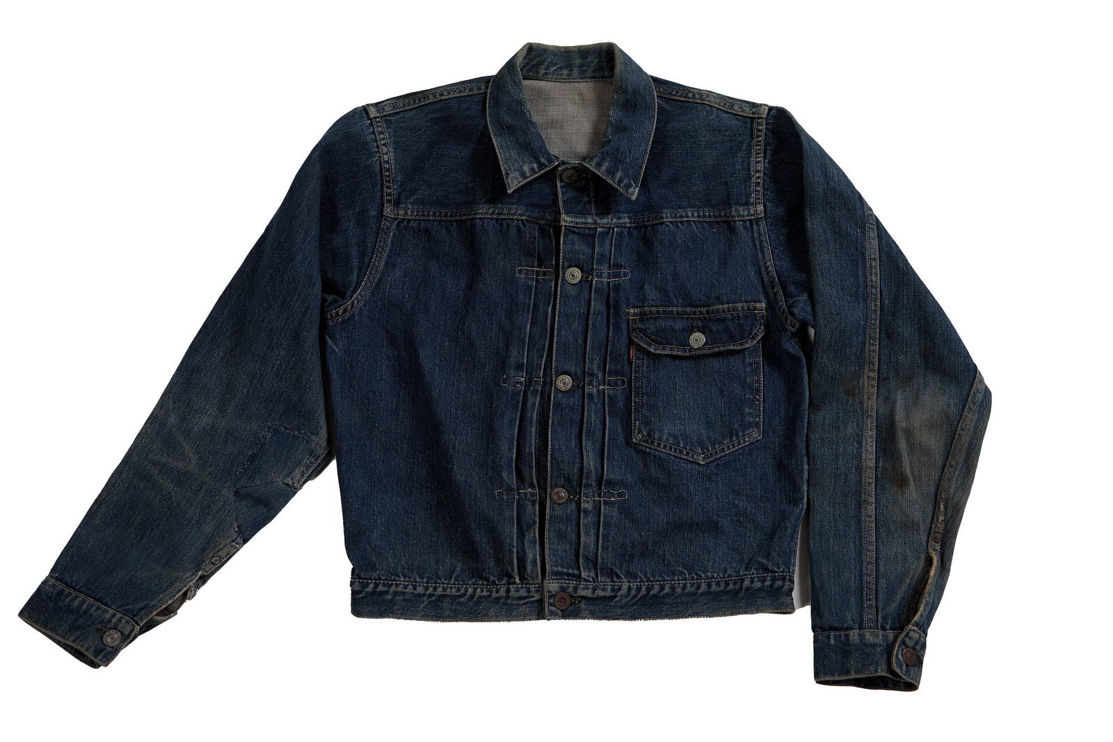 Levis 1st Edition Buckleback Denim Jacket W/ One Side Red Pocket Tab ...