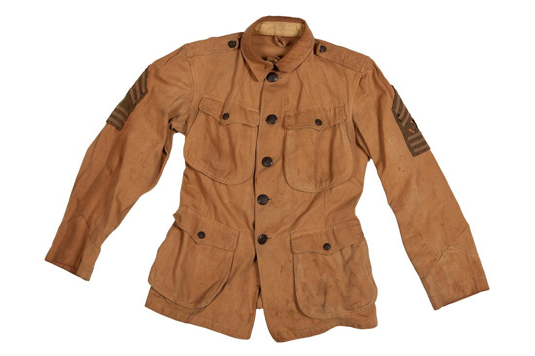 Canvas Military Jacket W/ Wool Patch Auction