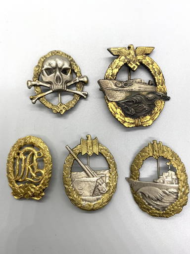 A Set Of German Badges Nazi Wwii