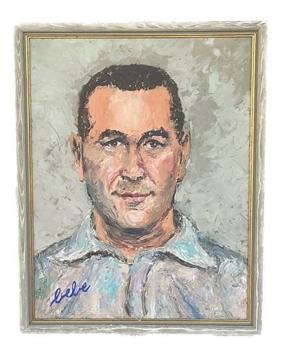 Vintage Painting Of A Smirking Man