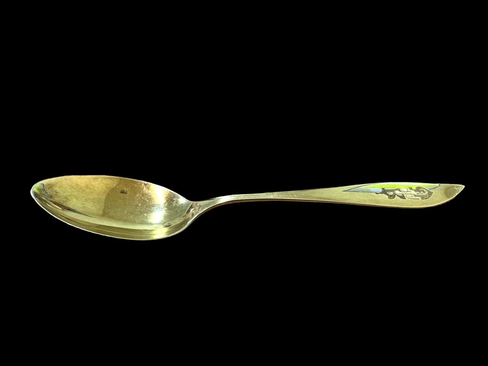 Solid 14k Gold Spoon. Monogram. 18.7 Grams