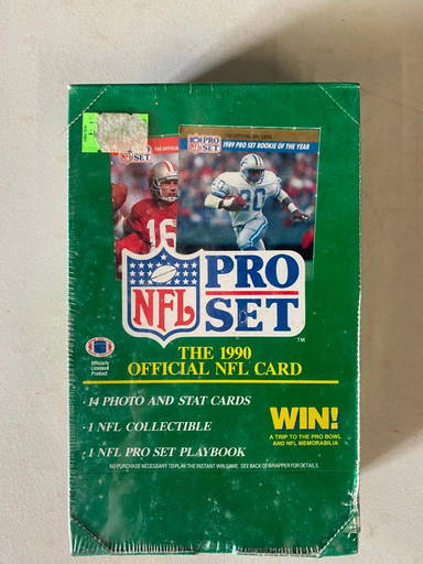 Football 1990 Official Nfl Pro Set Trading Cards, In Wrapper