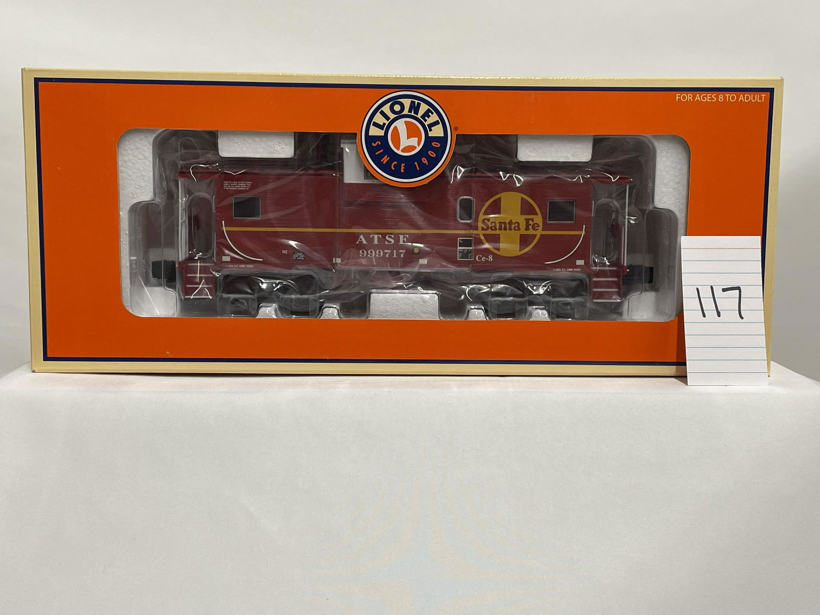 Lionel 17629 Santa Fe Extended Vision Caboose w/ OB (#0117) on Dec 28 ...