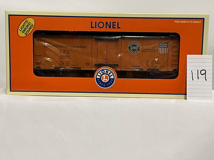 Lionel 29830 Pacific Fruit Express Hot Box Reefer w/ OB (#0119) on Dec ...